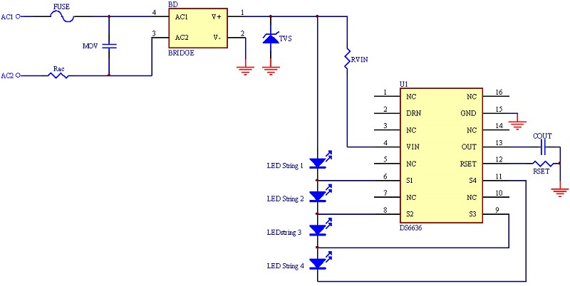 CTIMES- 可改善頻閃現象的高壓線性定電流LED驅動電路 :LED,驅動電路,頻閃,高壓線性定電流,達鑫電子